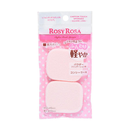 ROSY ROSA Chiffon Touch Sponges N Square Long (2P) (5g) – LOG-ON