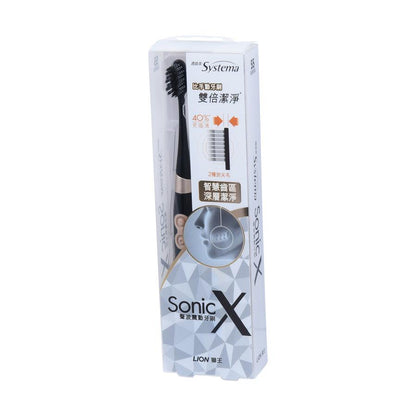 SYSTEMA Sonic X Superthin Spiral Black Sonic Toothbrush – LOG-ON