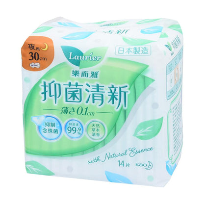 LAURIER Anti Bacteria Ultra Slim Night 30cm (14pcs) – LOG-ON